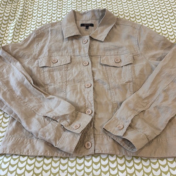 Quince | Jackets & Coats | Quince Linen Jacket Driftwood Color 4 ...